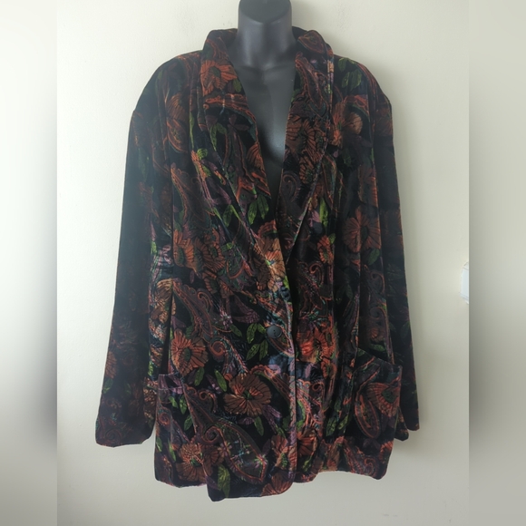 Destin | Jackets & Coats | Vintage Destin Whimsical Velvet Jacket ...
